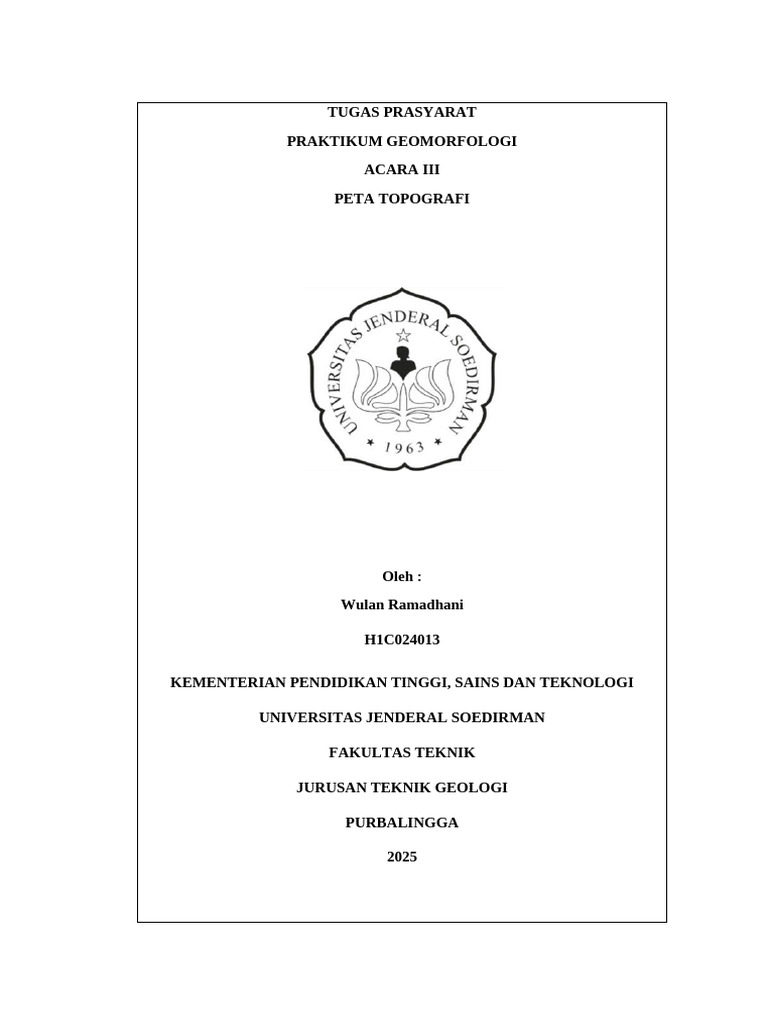 cover prasyarat geomorfo 3 | PDF