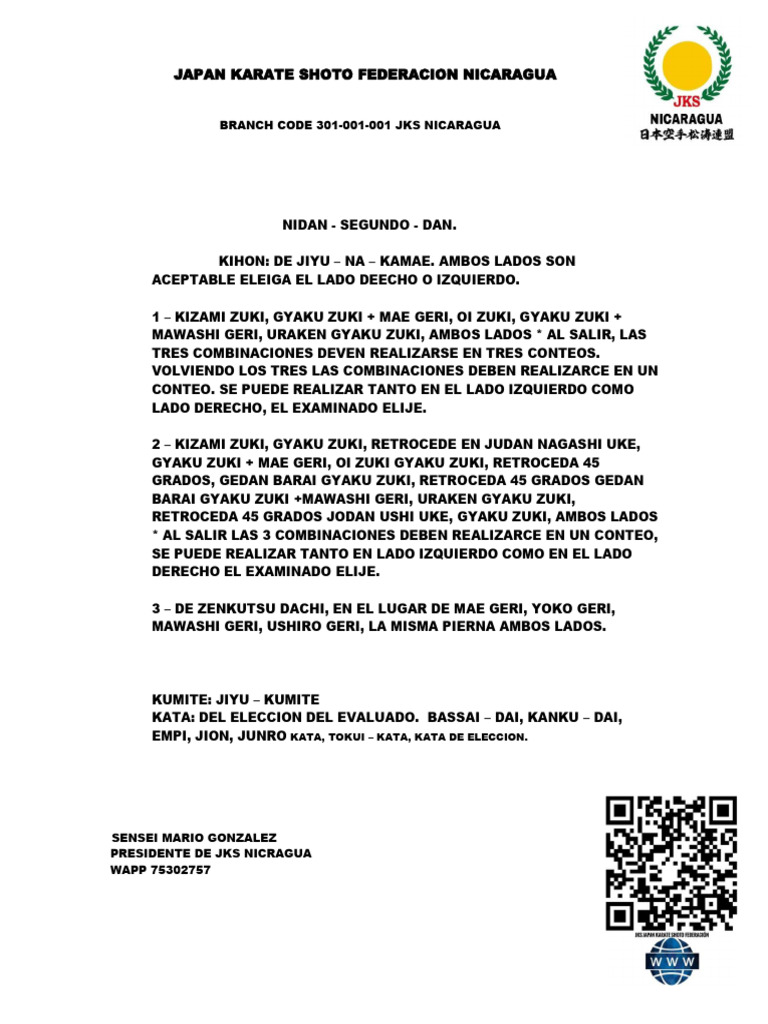 Programa JKS 2 Dan .-2 | PDF