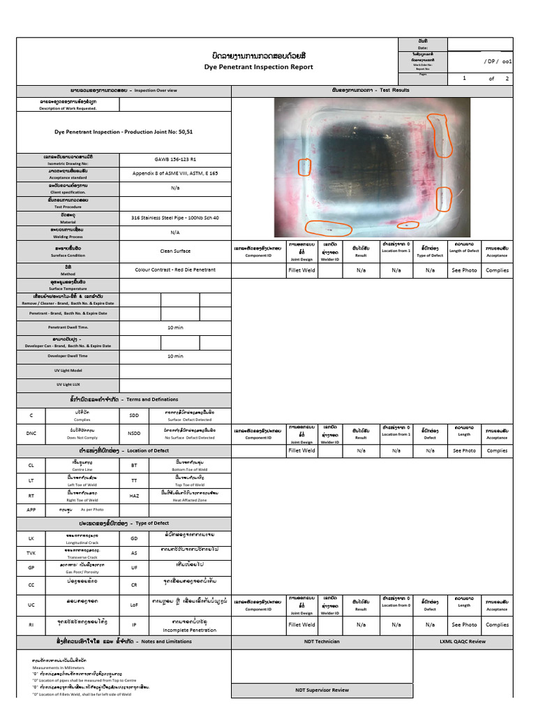 4 NDT - Dye Pentent Testing - Lao | PDF