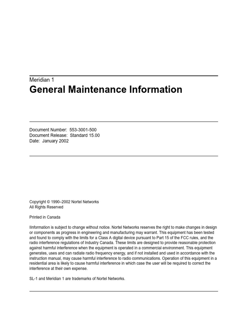 General Maintenance Information | PDF | Modem | Computer Terminal