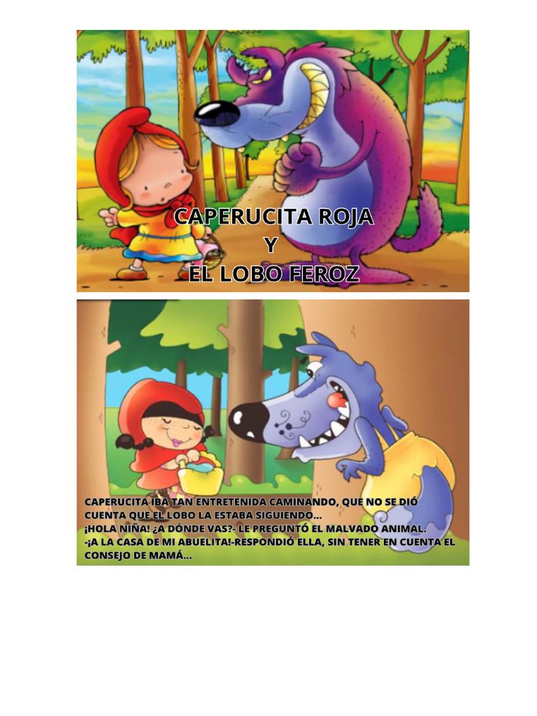 Caperucita Roja y El Lobo Feroz | PDF
