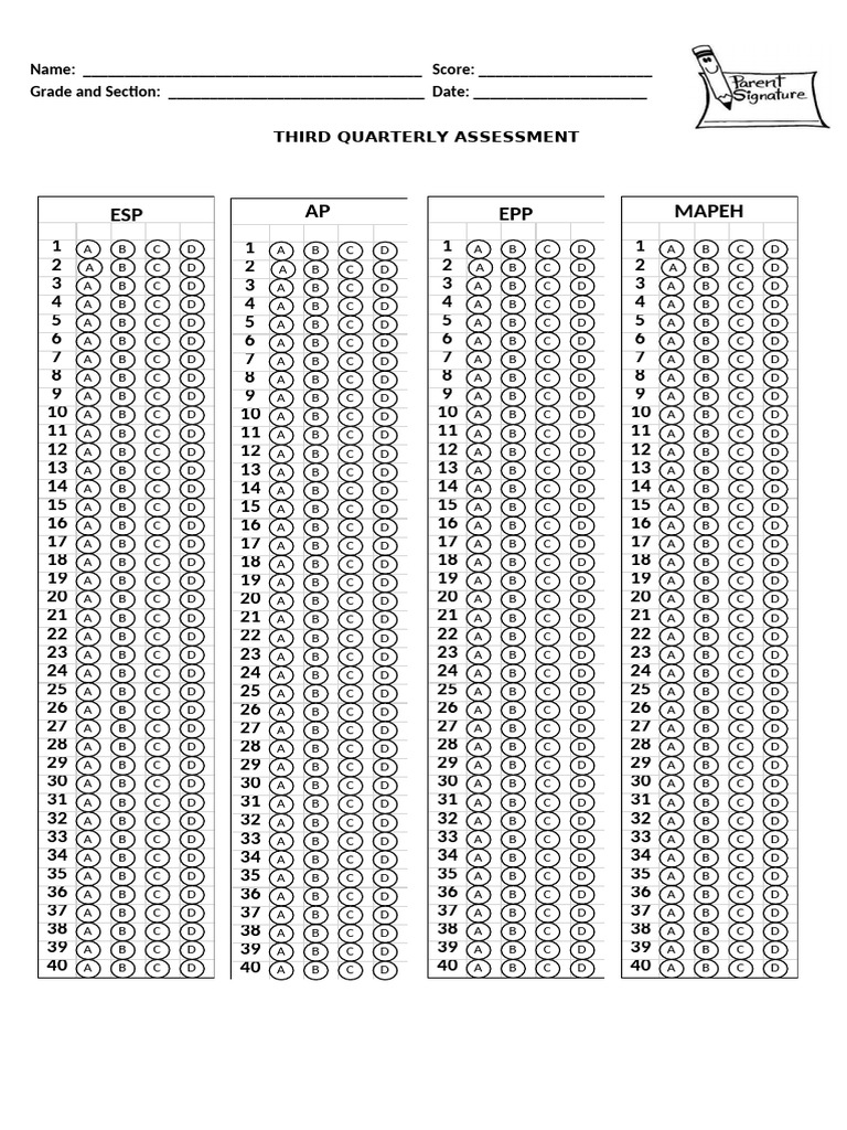 Third Quarter Assessment Overview | PDF
