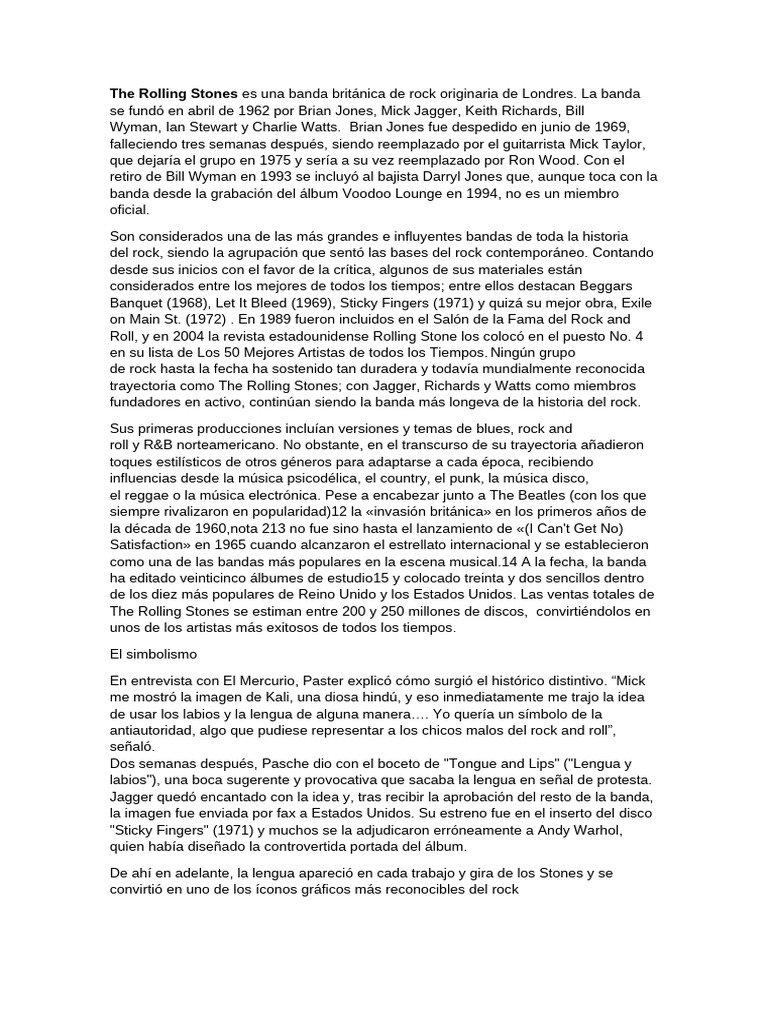 The Rolling Stones | PDF | Los Rolling Stones | Keith Richards