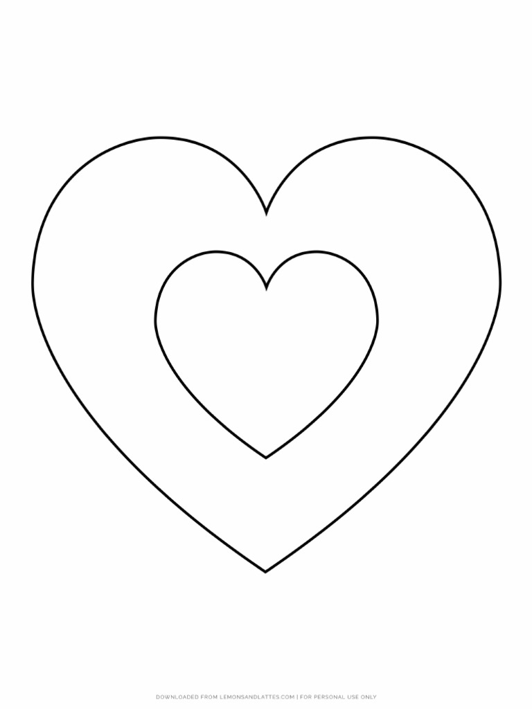 Heart Shape Template9 | PDF