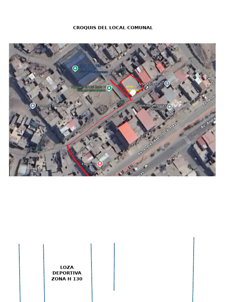 Croquis Del Local Comunal | PDF