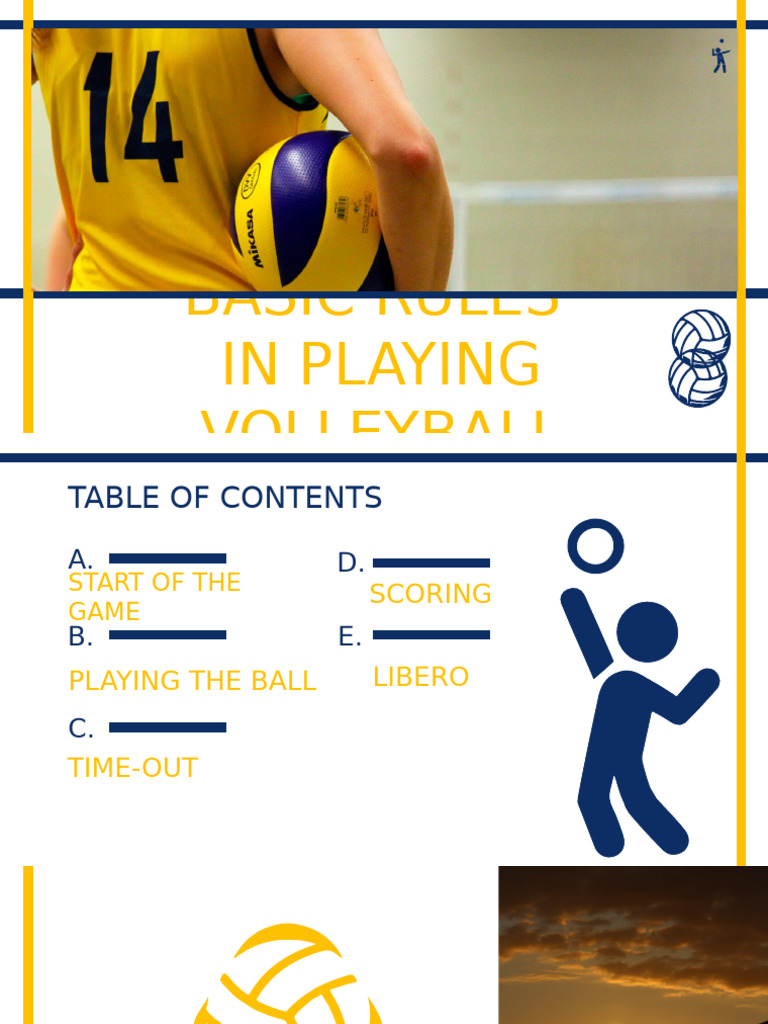 volleyball--basic rules | PDF | Volleyball | Indoor Sports