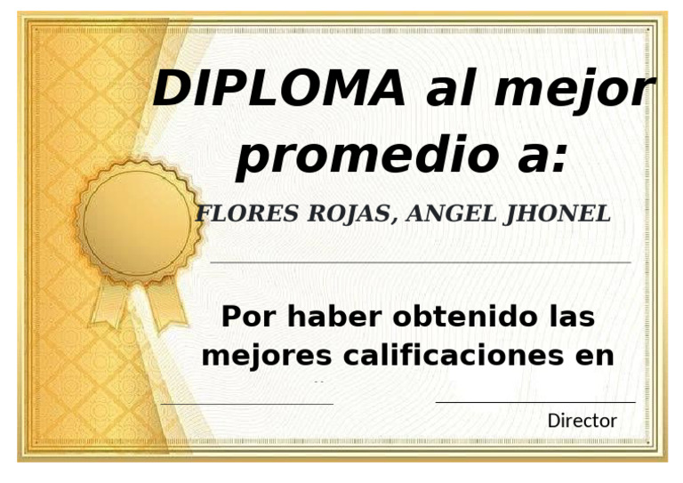 Diploma Mejor Promedio | PDF
