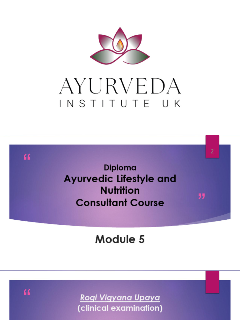 DALNC 2024-Module-5-Powerpoint-Rogi Pariksha | PDF | Ayurveda | Pulse