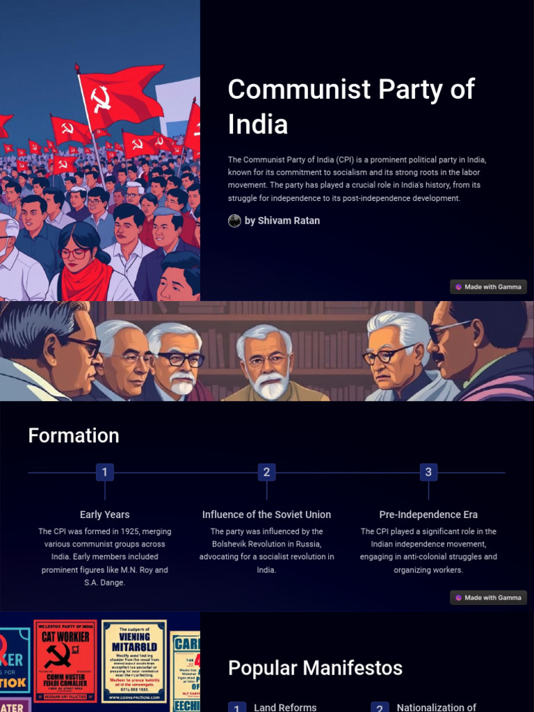 Communist Party of India | PDF | Communism | Socialism