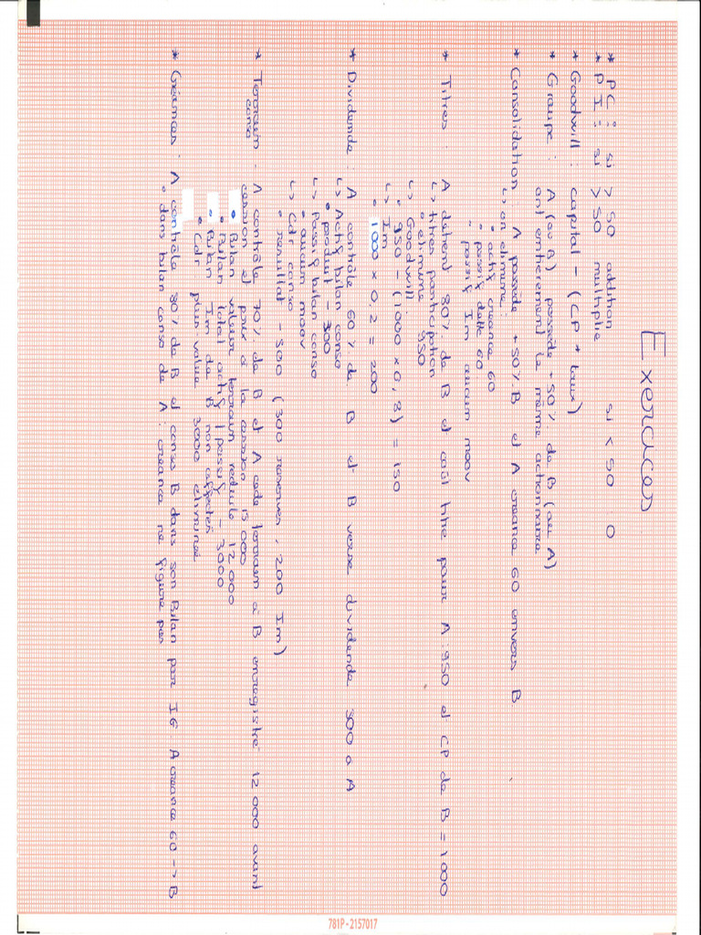 Fiche exercices compta | PDF