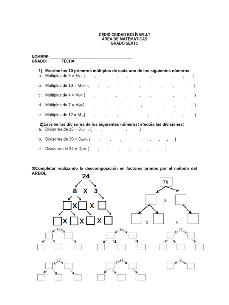Actividad Matematicas Iii Periodo | PDF