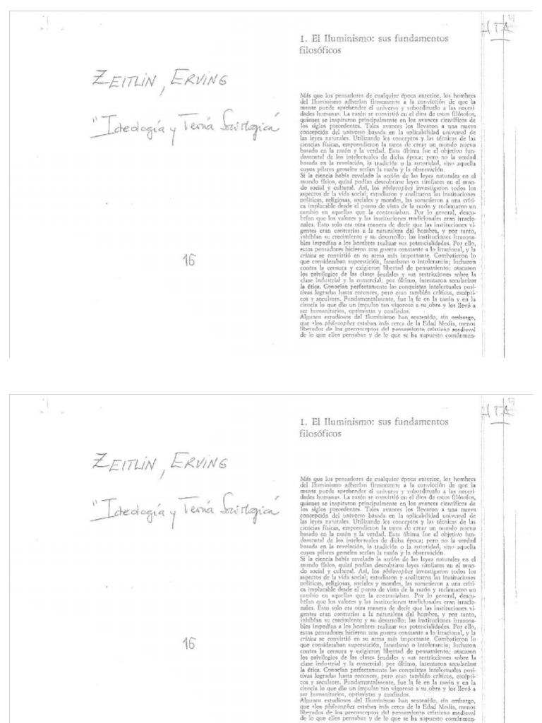 Zeitlin-Selección-Iluminismo, Saint-Simon y Comte | PDF