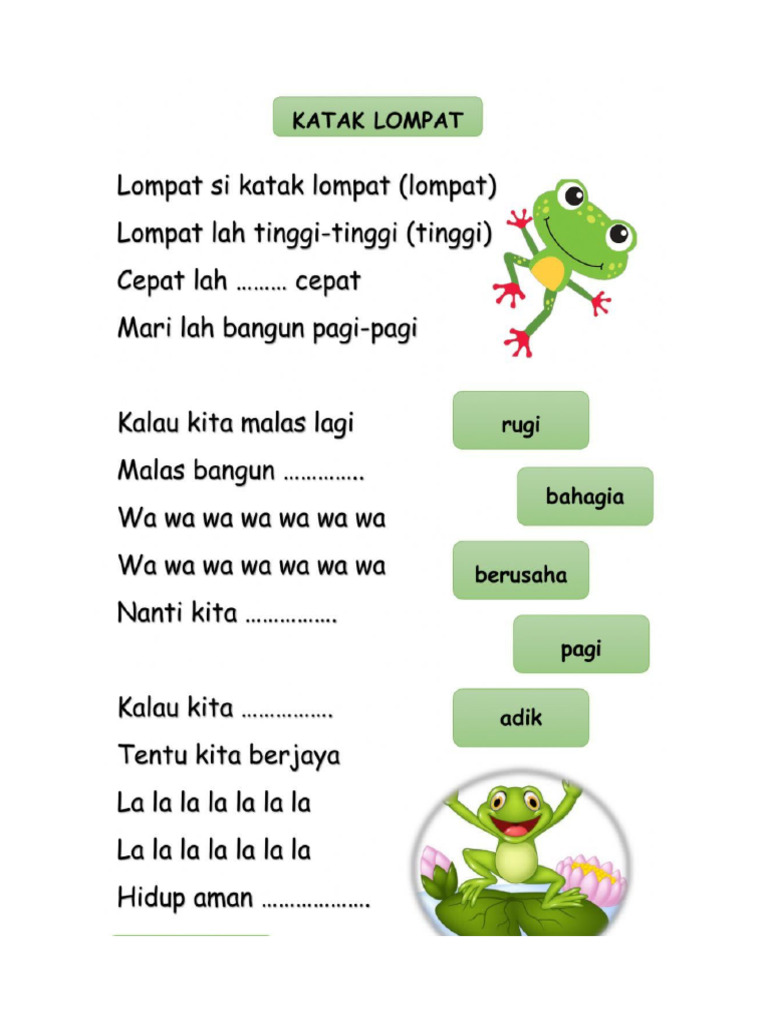 Lembaran Kerja Katak | PDF