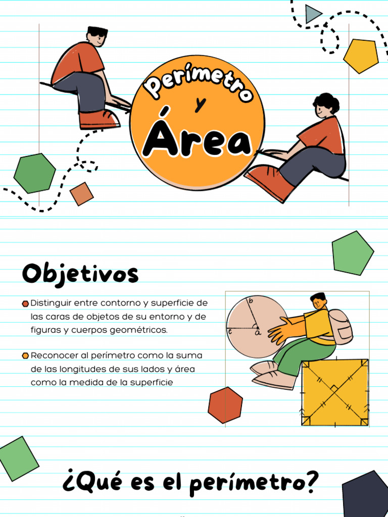 Perímetro y Área: Definiciones y Cálculos | PDF | Geometría euclidiana ...