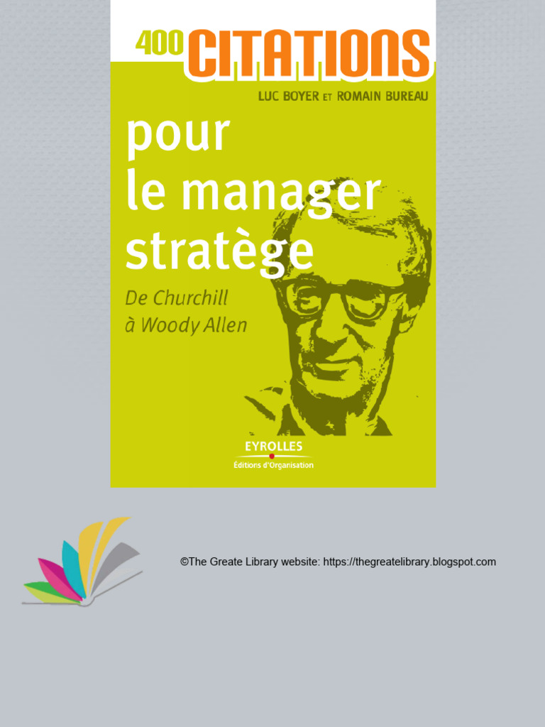 400 Citations Pour Le Manager Stratège by the Greate Library | PDF