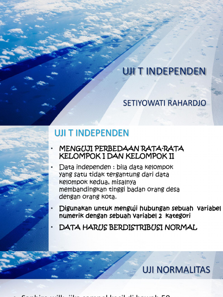 Langkah Uji t Independen 2025 | PDF