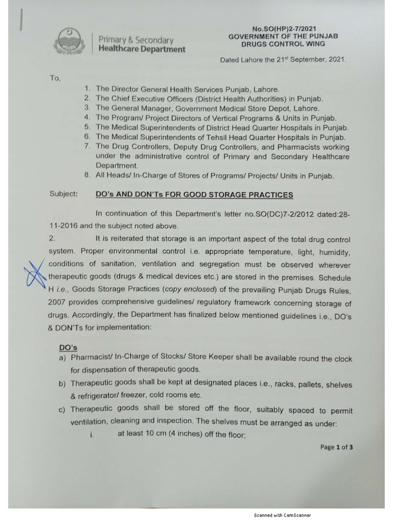 Do's and Don'Ts of GSP-1 | PDF