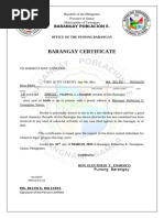 Barangay Certification Forms | PDF | Philippines