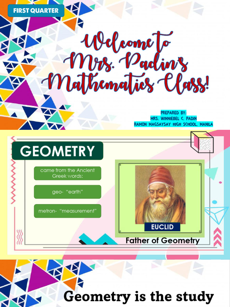 Q1_ Lesson 1 - Geometry- Undefined Terms, Points and Lines ...