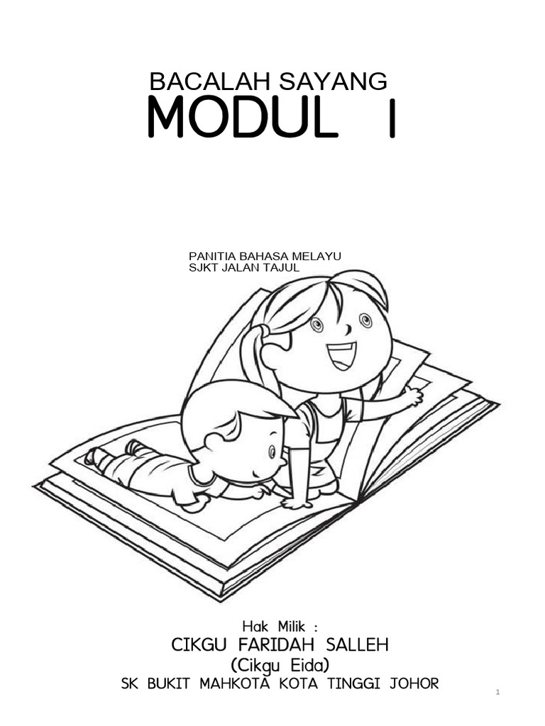 Modul Celik Baca Suku Kata Terbuka Modul Membaca Sukukata Terbuka) | PDF