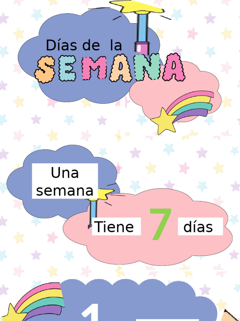 Días de las semana 1° básico | PDF