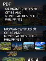 City and Municipality Nicknames in Philippines | PDF | Metro Manila ...