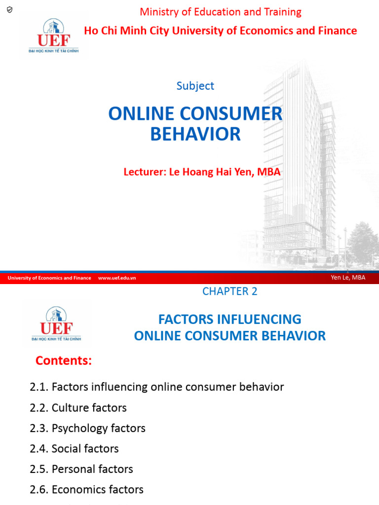 Online Consumer Behavior - C2 | PDF | Consumer Behaviour | Motivation