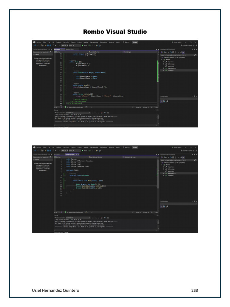 Rombo Visual Studio | PDF