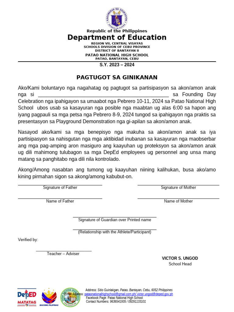 Pagtugot Sa Ginikanan | PDF