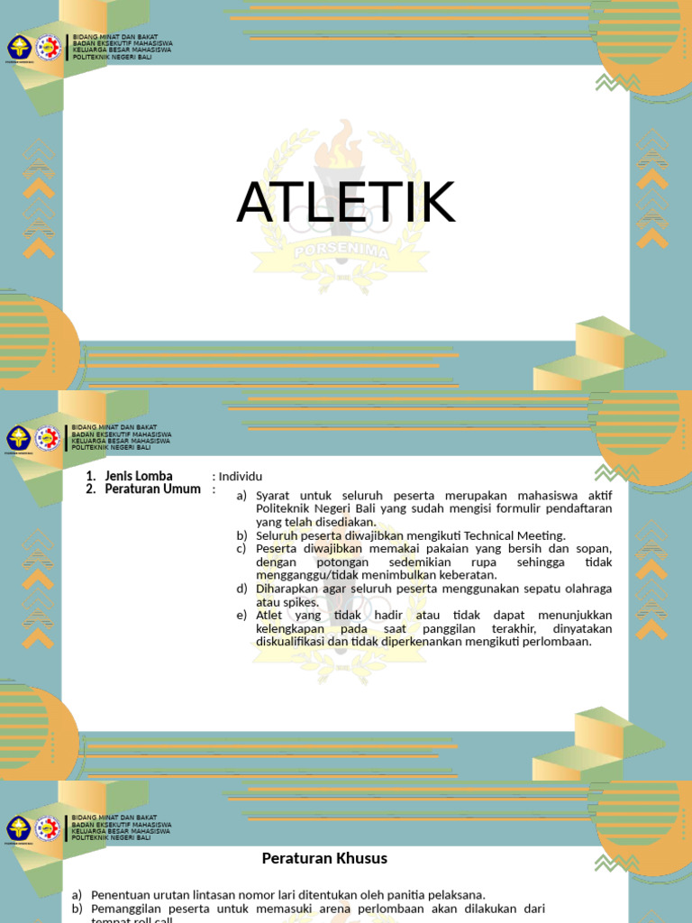 PPT ATLETIK | PDF