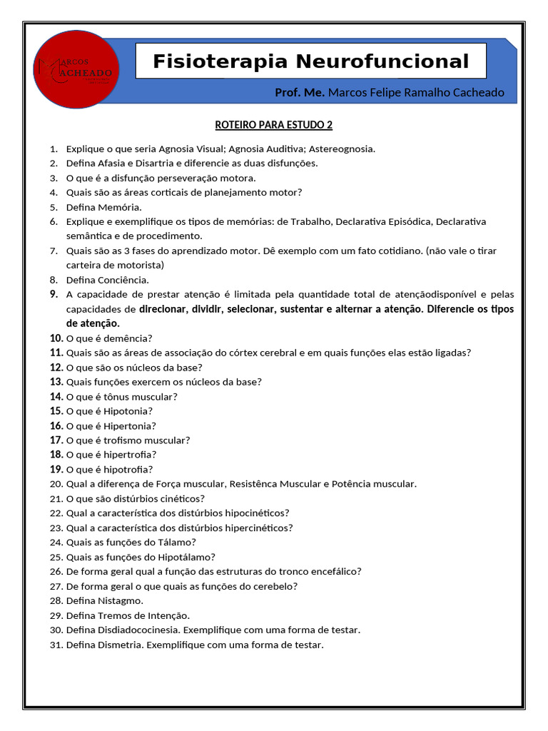 Disdiadococinesia: Definição e Teste | PDF
