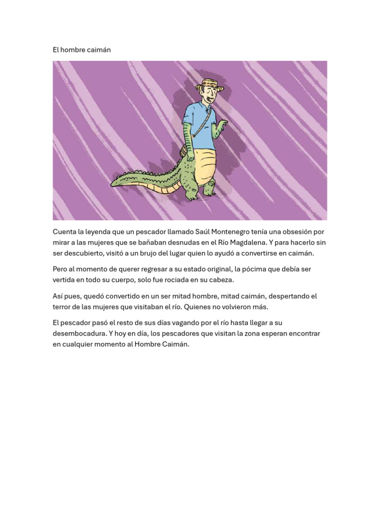 El Hombre Caimán | PDF