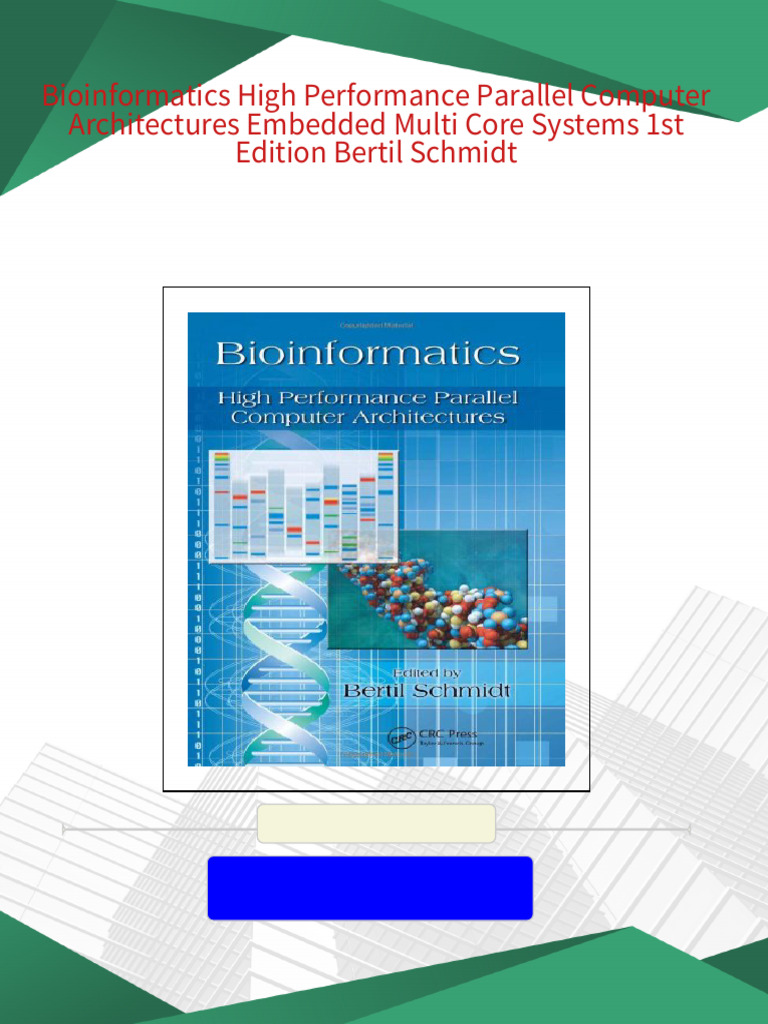 Bioinformatics High Performance Parallel Computer Architectures Embedded Multi Core Systems 1st ...