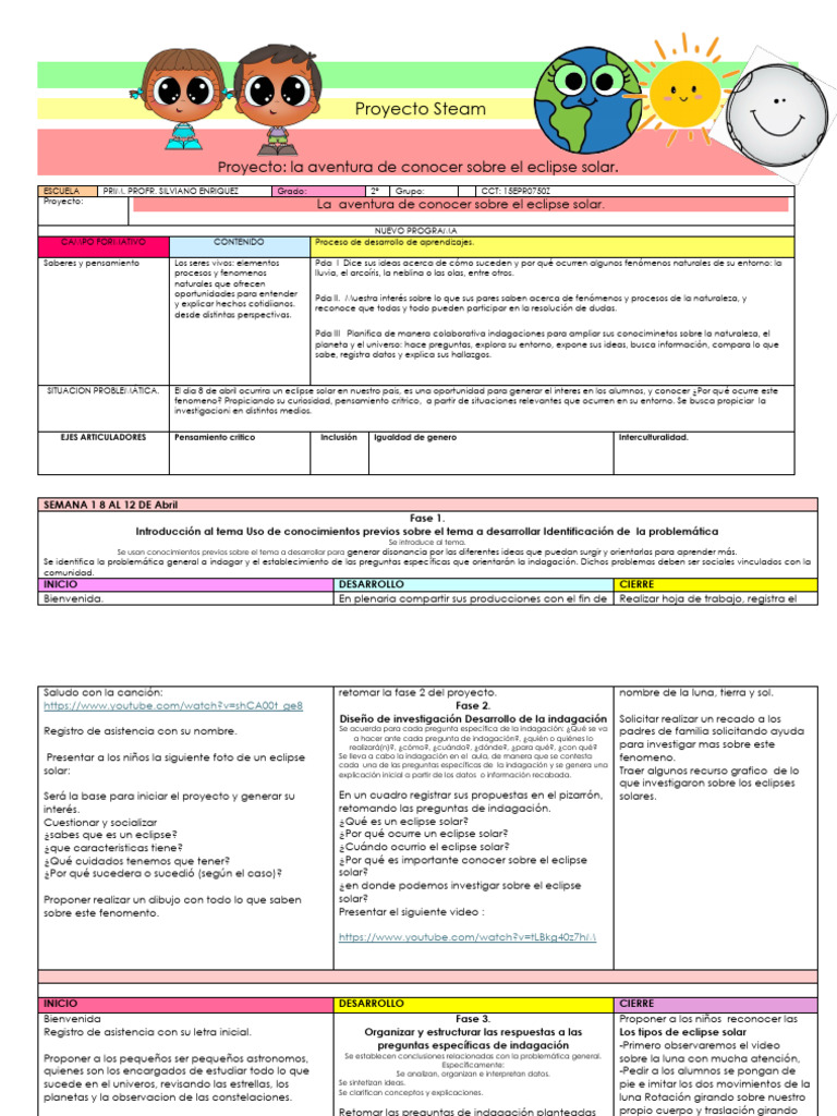 Proyecto Steam Eclipse Solar | PDF | Luna | Eclipse solar