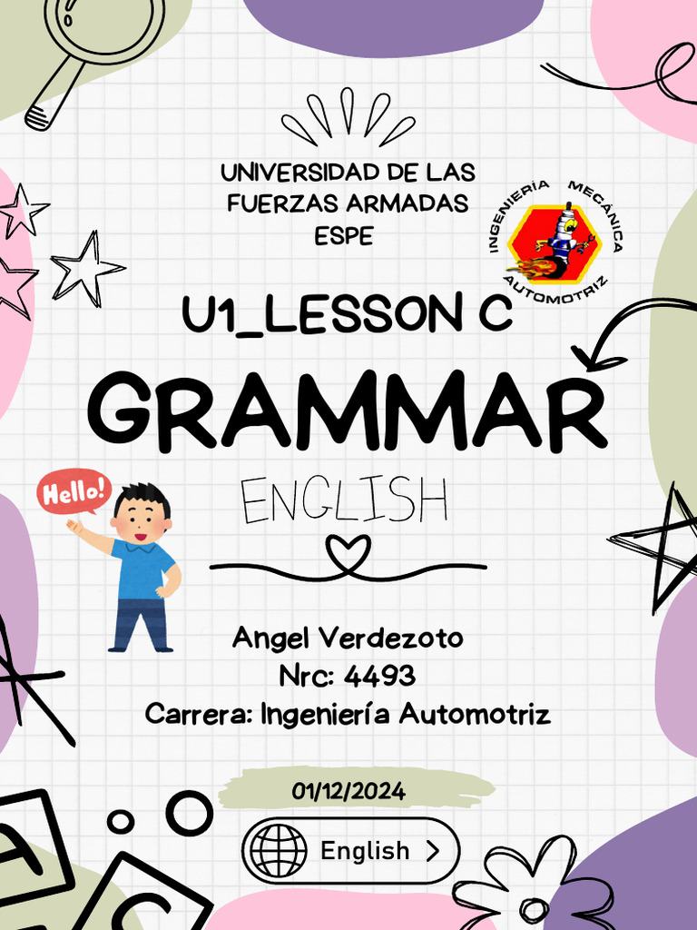 U1 - Lesson C - Grammar | PDF