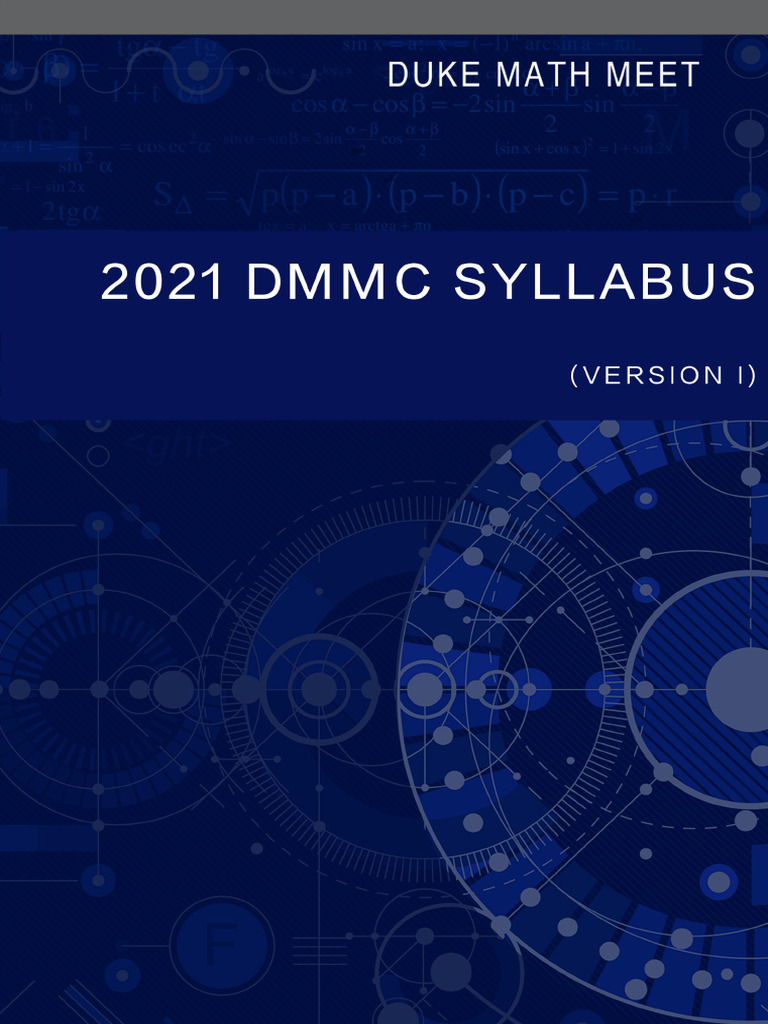 最新！DMMC Syllabus (2021年1月修订) | PDF