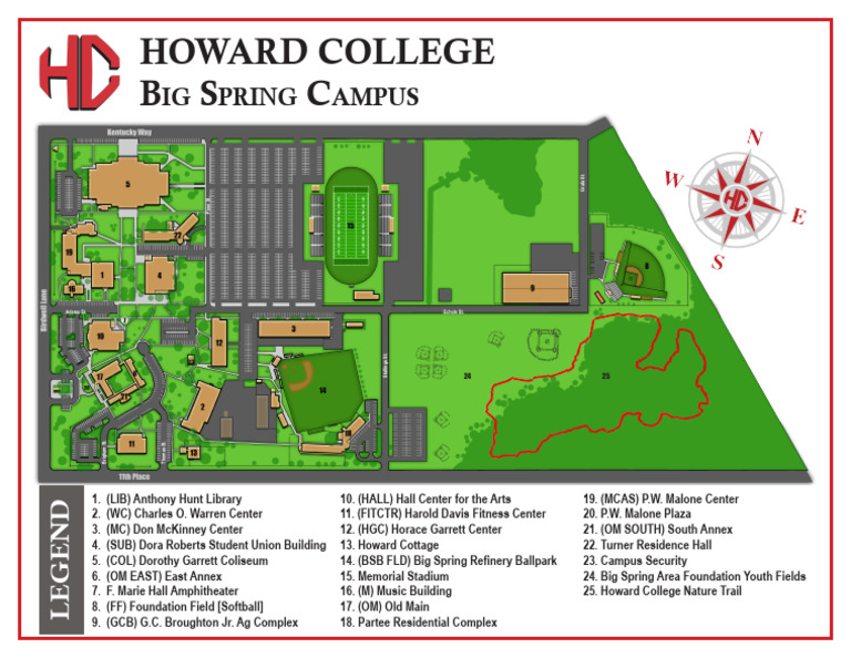 Howard College Big Spring Campus Map | PDF