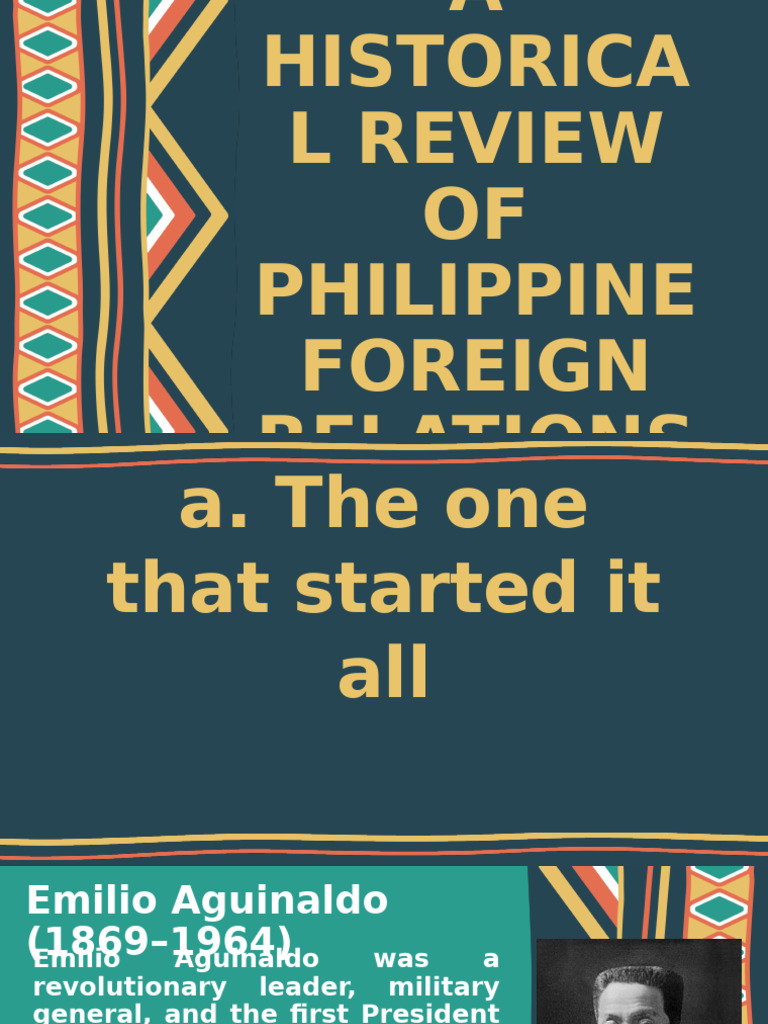 Sost203 Report-A Historical Review of Philippine Foreign Relations ...