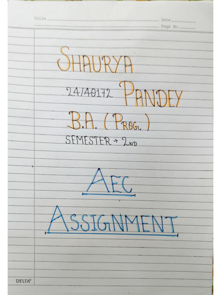 Aec Assignment | PDF