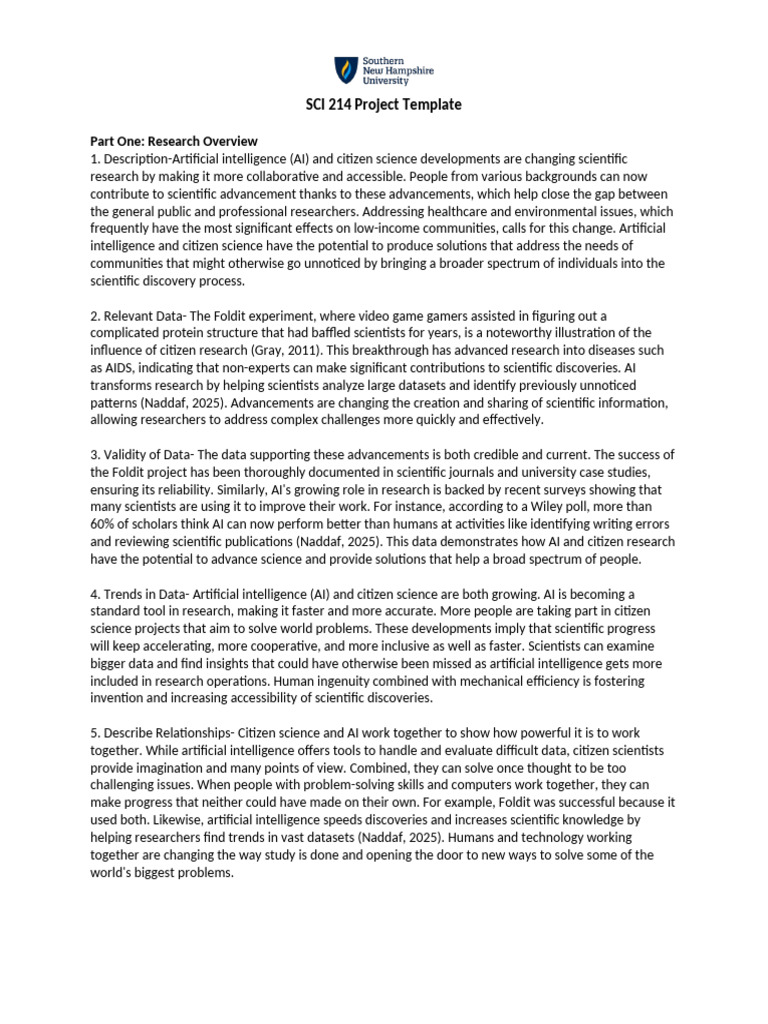 SCI 214 Project Template | PDF | Artificial Intelligence | Intelligence ...