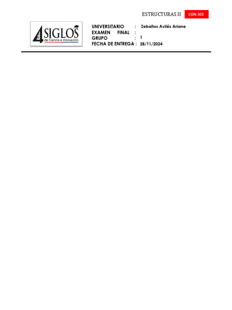 Practicas ESTRUCTURAS I | PDF