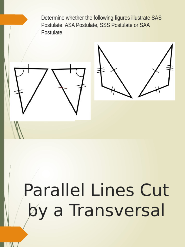 G8 Math Q4 Week 4 Parallel Lines Cut by a Transversal | PDF | Euclid ...