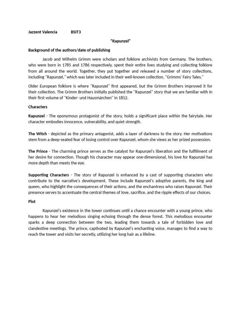 03 eLMS Activity 2 Great Books | PDF | Rapunzel | Brothers Grimm