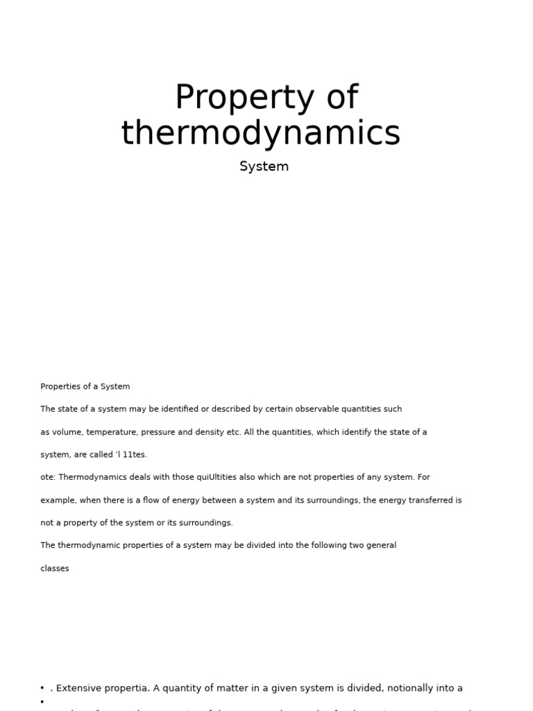 Thermodynamics System | PDF