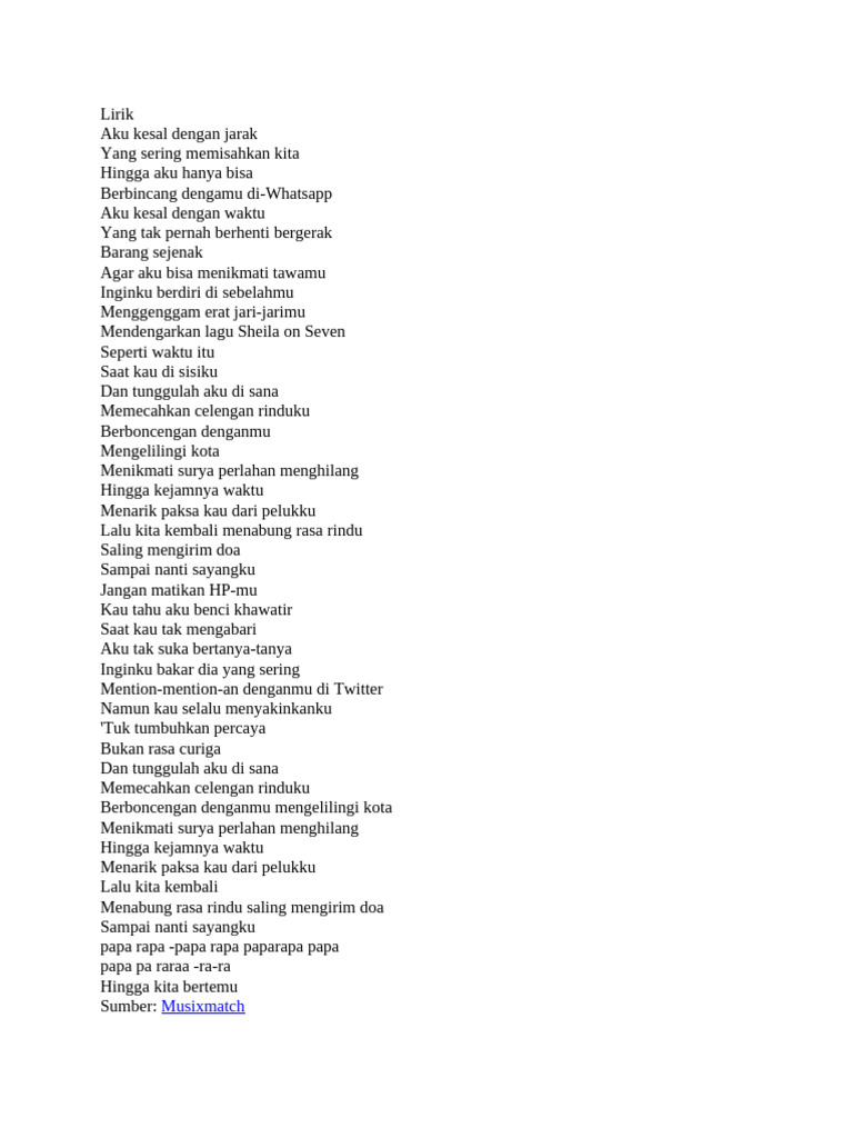 Lirik Celengan Rindu | PDF