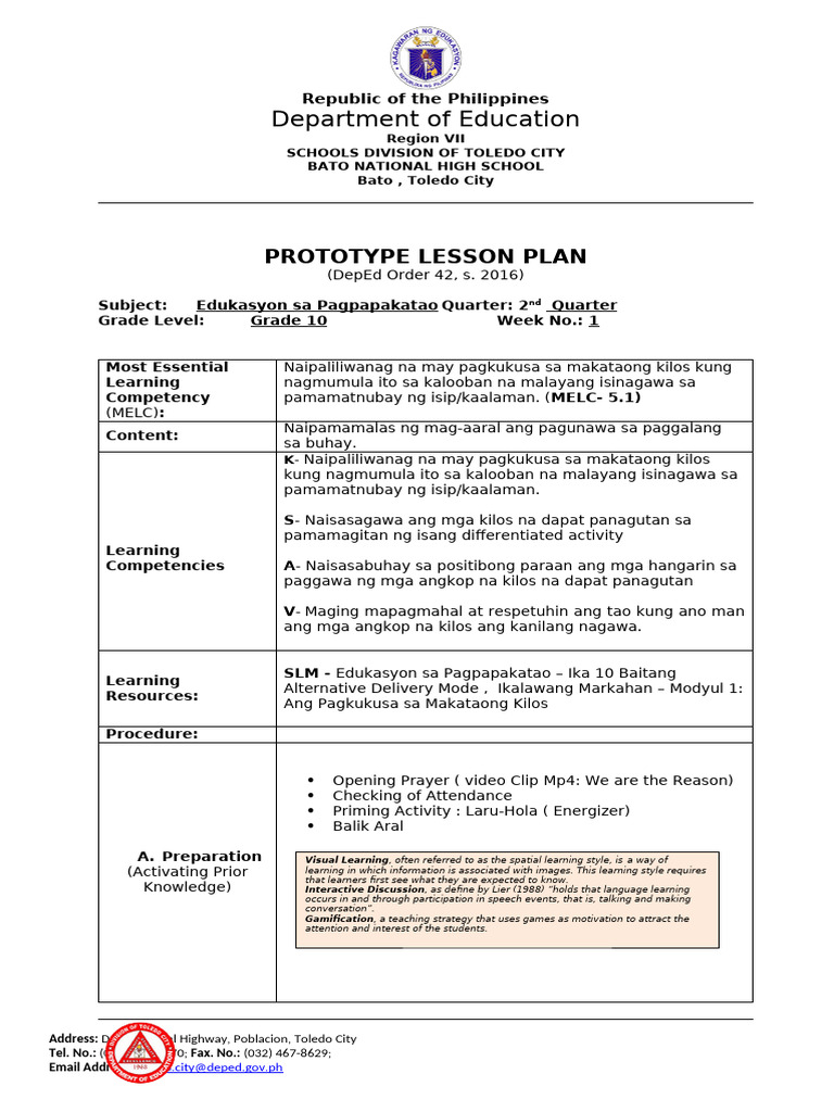 Ebrado 2nd Quarter Esp Prototype Log Plan | PDF