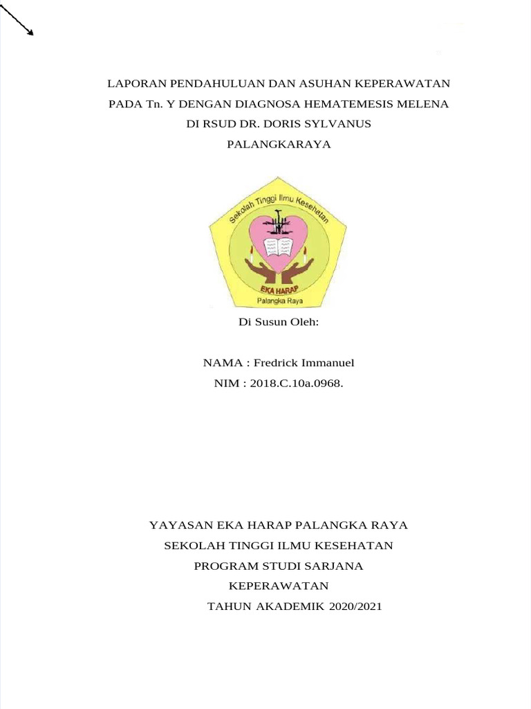 PDF LP Dan Askep Hematemesis Melena Fredrick Immanuel 2 | PDF