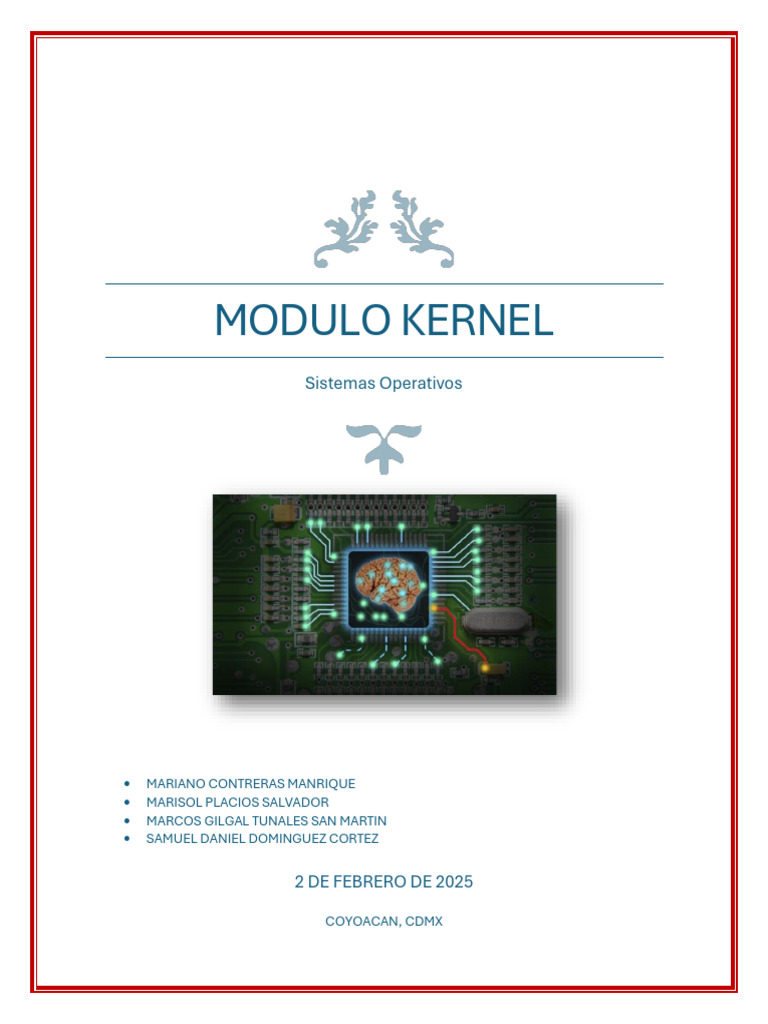 Identidad01 Equipo 2 SO | PDF | Kernel (sistema operativo) | Sistema operativo