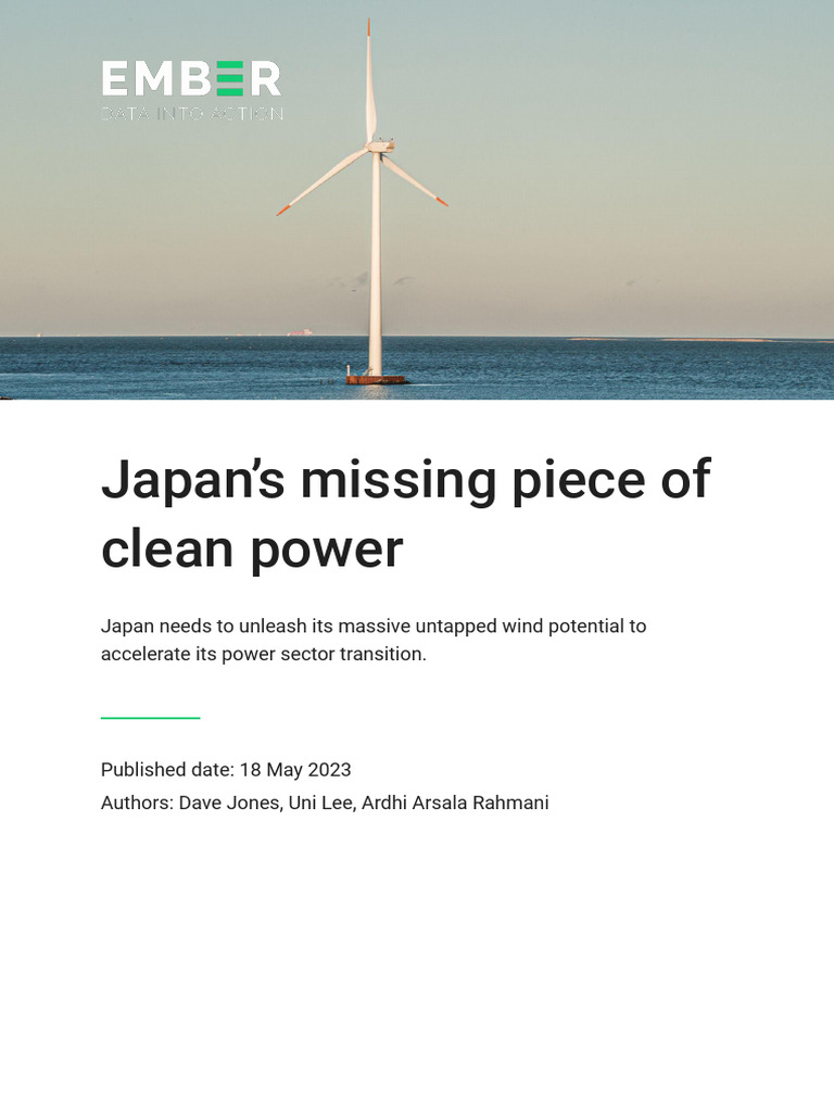 Japan's Wind Power Potential Unleashed | PDF | Wind Power | Renewable ...