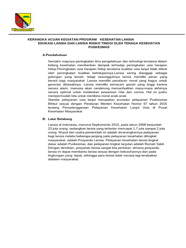 Kak Edukasi Lansia New | PDF